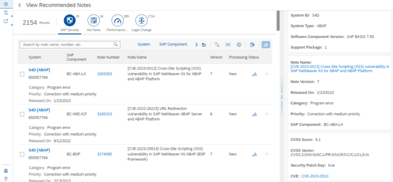 Analyzing Security Notes With Sap Maintenance Planner Layer Seven
