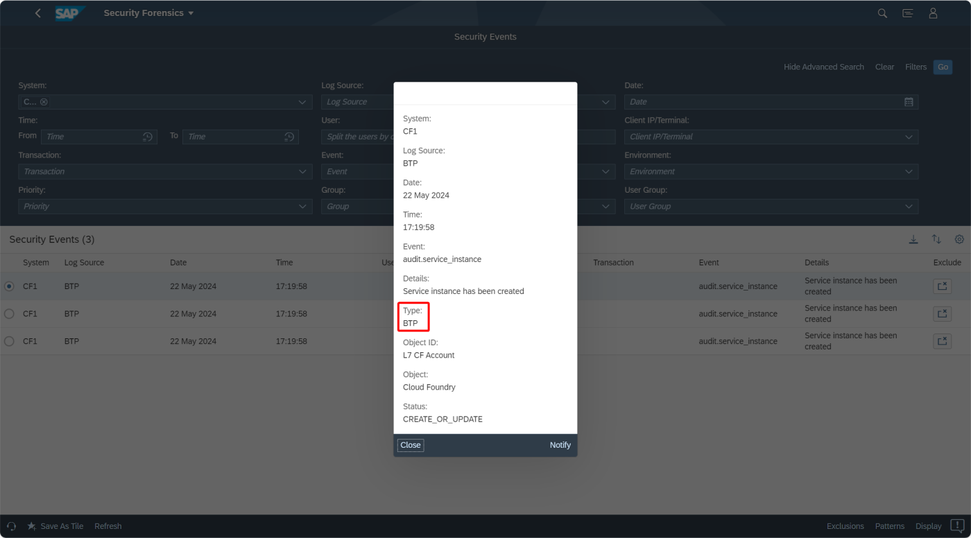 Security Logging and Alerting for SAP BTP - Layer Seven Security