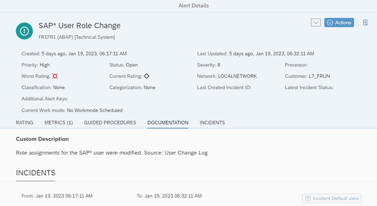 Security Alerting With Sap Focused Run Layer Seven Security