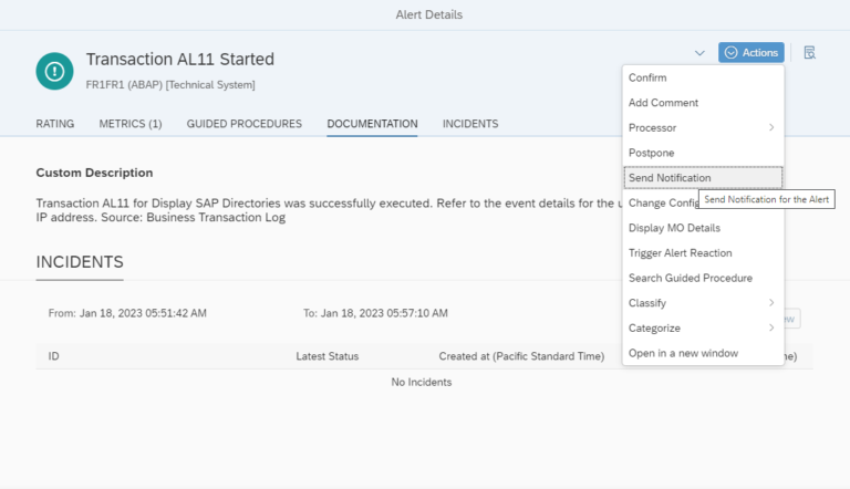 Security Alerting with SAP Focused Run - Layer Seven Security